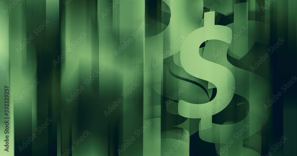 Dollar sign close up, 8k background. Template for presentations, headers, wallpaper and various ...