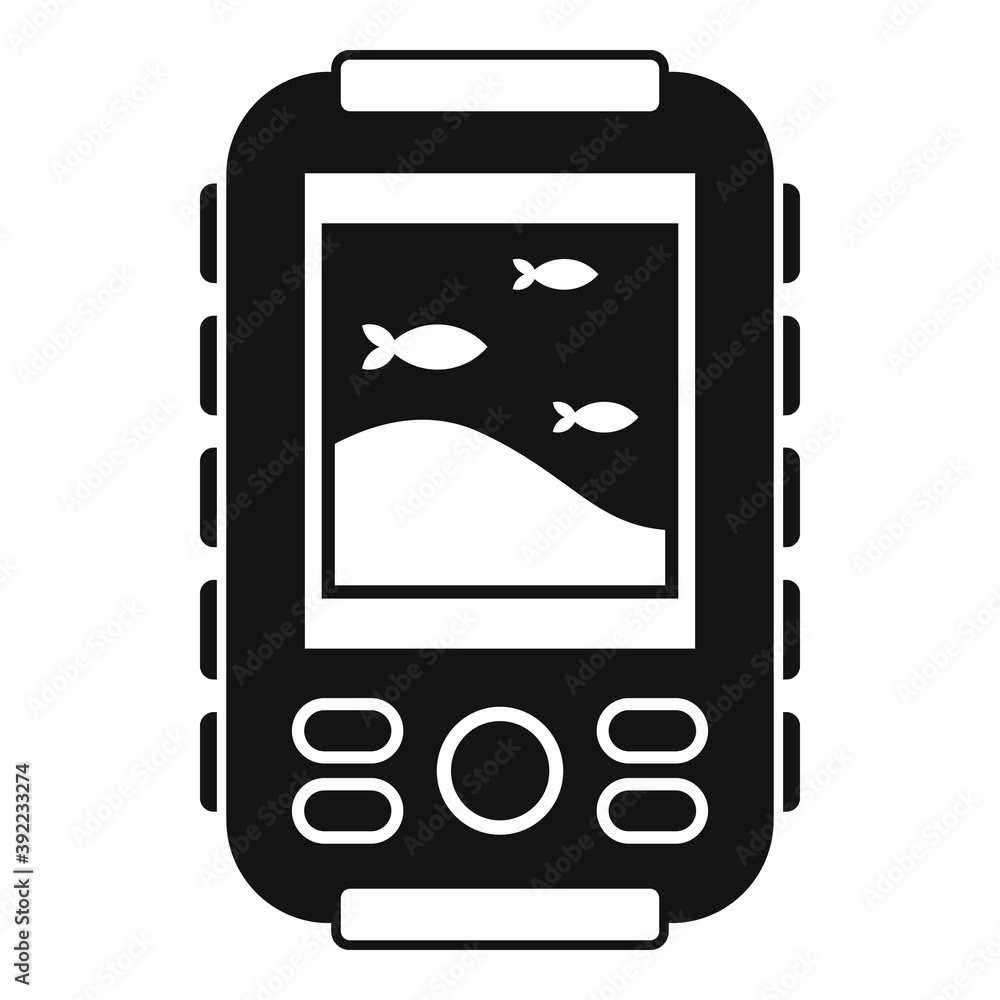 Float echo sounder icon. Simple illustration of float echo sounder vector icon for web design ...