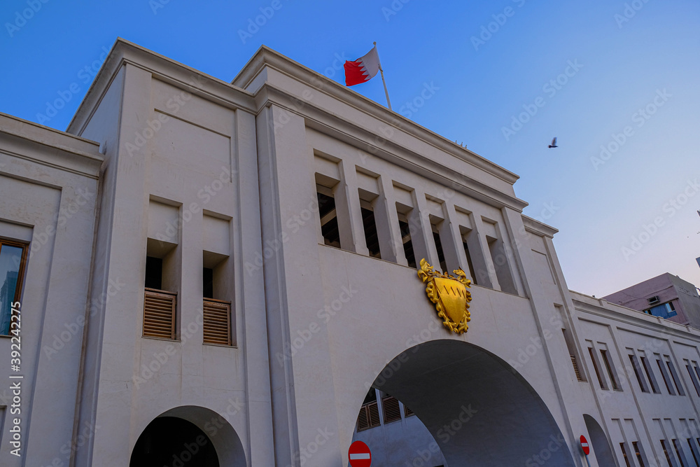 Bab al Bahrain the iconic place in Bahrain. Gateway to the Manama Souq ...