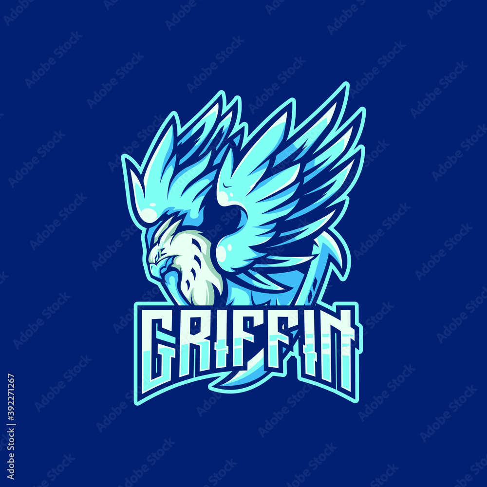 Griffin Mascot Logo Stock Vector | Adobe Stock