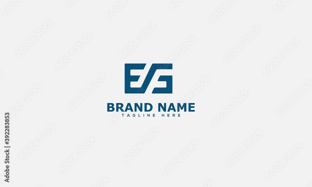 EG Logo Design Template Vector Graphic Branding Element. Stock Vector ...