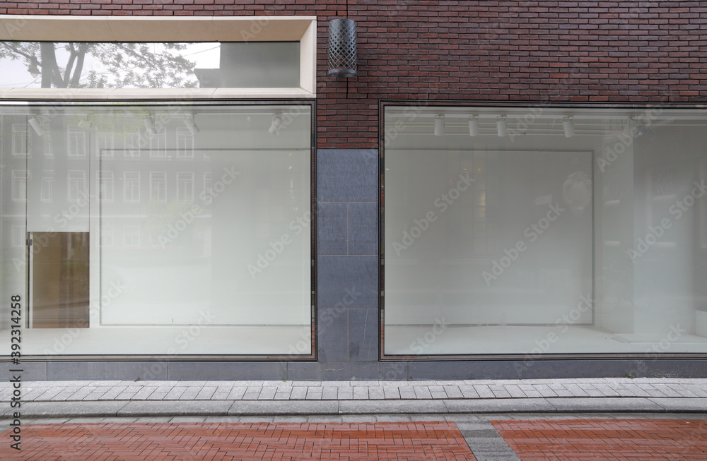 empty shopwindows Stock Photo | Adobe Stock