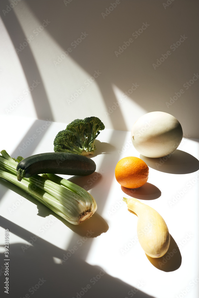 Vegetables in Sunlight Stock Photo | Adobe Stock
