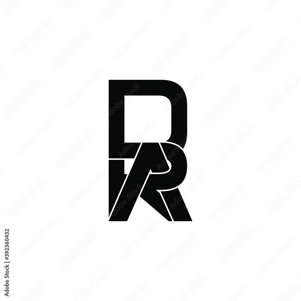 dra letter original monogram logo design Stock Vector | Adobe Stock