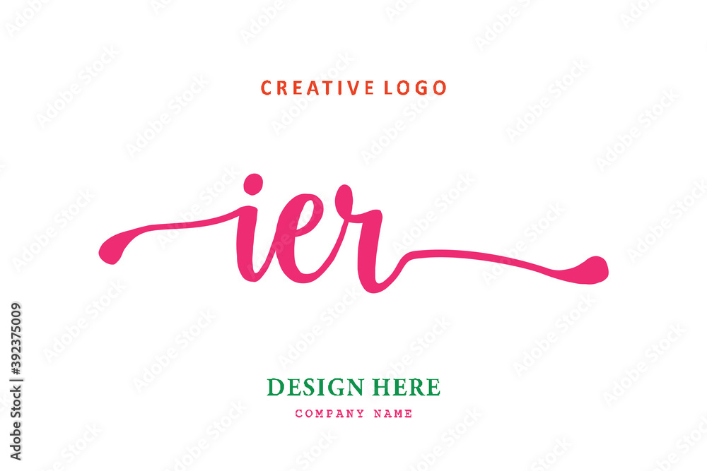 IER lettering logo is simple, easy to understand and authoritative ...