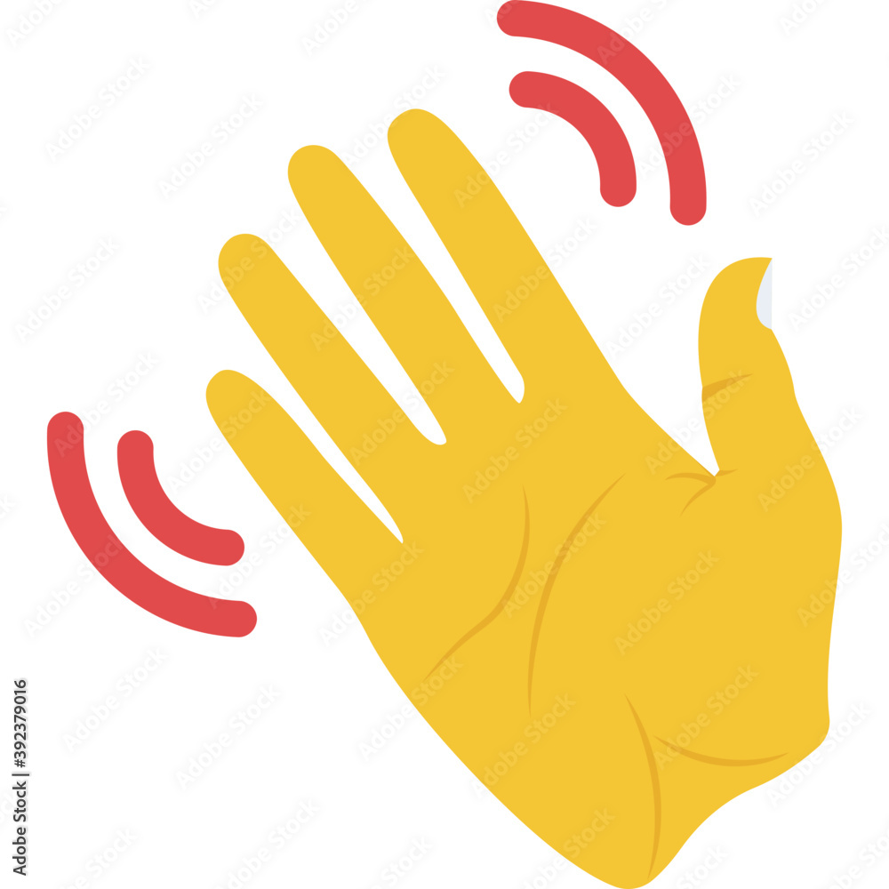 Waving Goodbye Hand