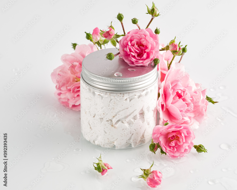 Skin and body care, clean products concept, handmade organic cosmetics ...