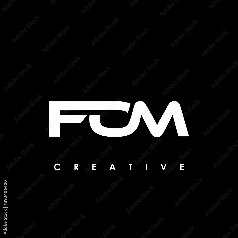 FOM Letter Initial Logo Design Template Vector Illustration vector de ...