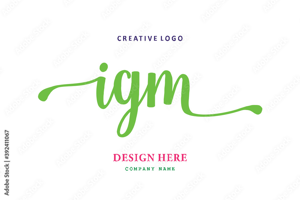 IGM lettering logo is simple, easy to understand and authoritative ...