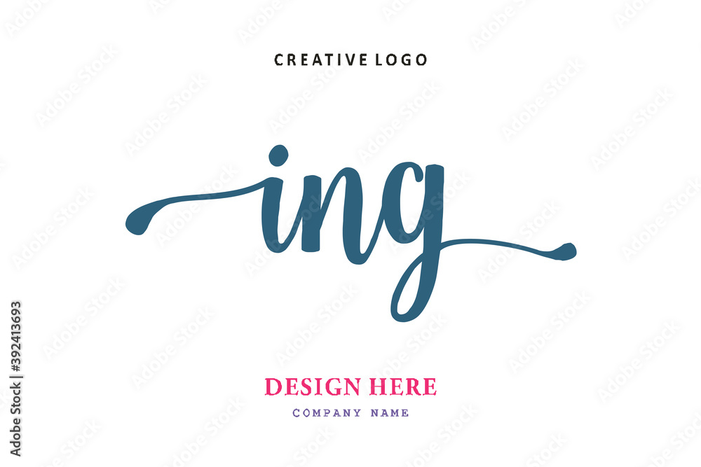 ING lettering logo is simple, easy to understand and authoritative ...