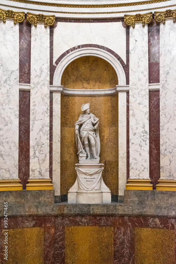BERLIN - OCTOBER 20, 2016: Frederick II of Prussia statue in the Bode ...