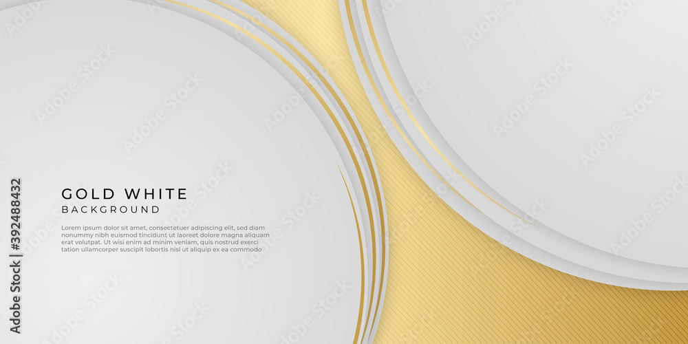 Gold white abstract background with islamic pattern Stock Vector ...