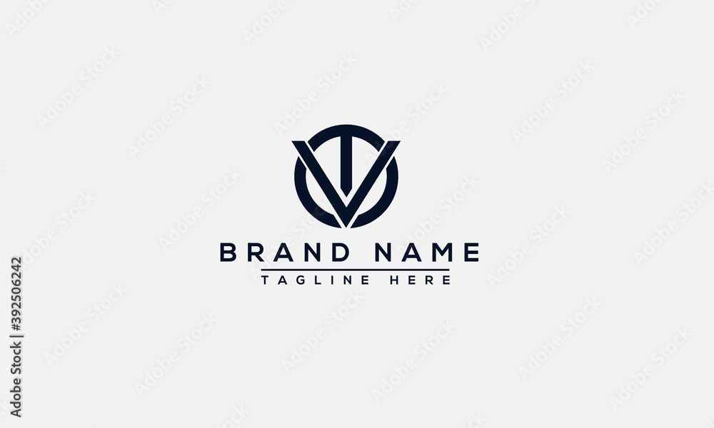 VT Logo Design Template Vector Graphic Branding Element. Stock Vector ...
