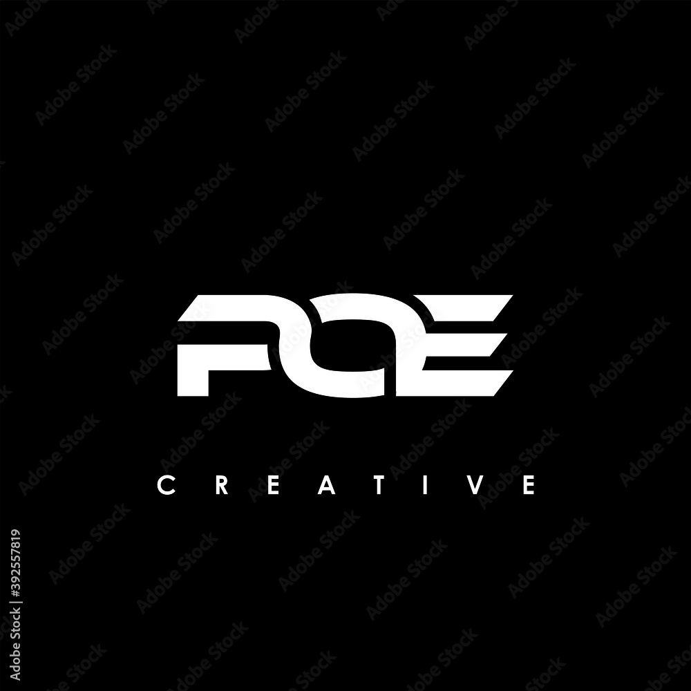 POE Letter Initial Logo Design Template Vector Illustration Stock ...