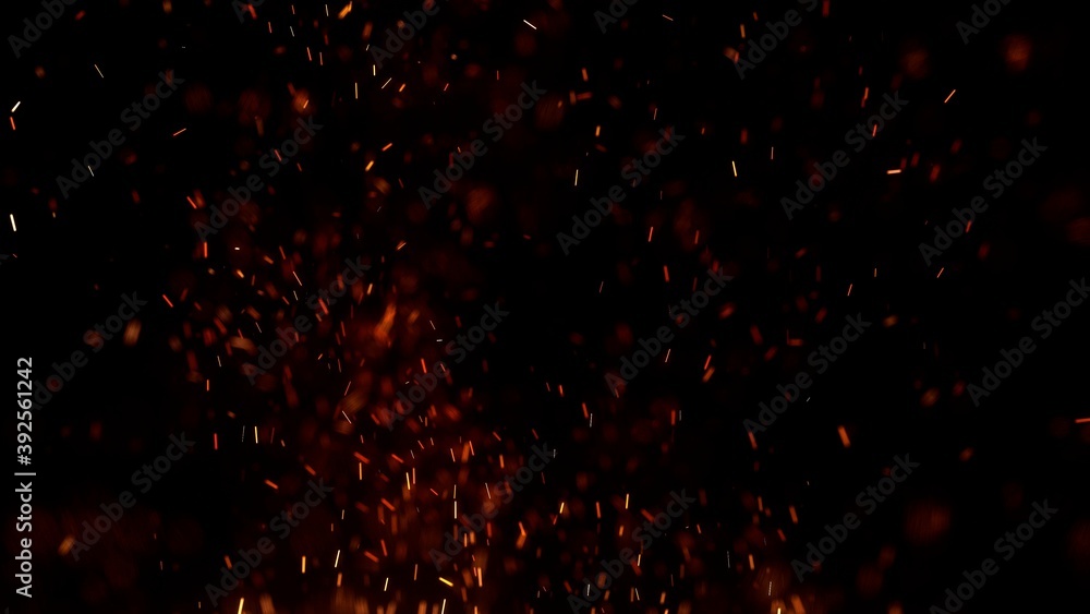 Fire Sparks Render