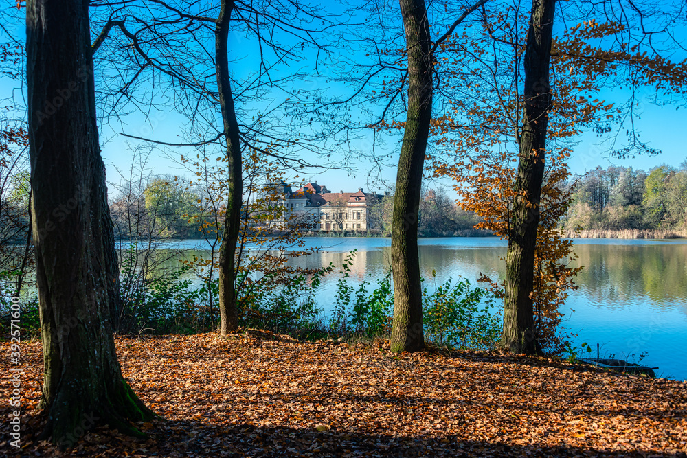 Ruegers Castle with its splendit Baroque structure. Ruegers Castle ...