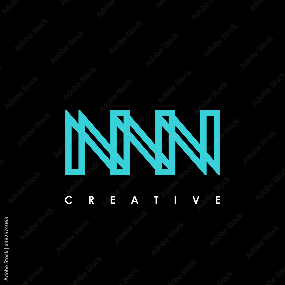 NNN Letter Initial Logo Design Template Vector Illustration Stock ...