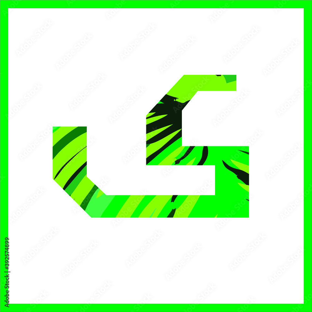 Arabic Calligraphy Alphabet letters or font green strips arabic jungle ...