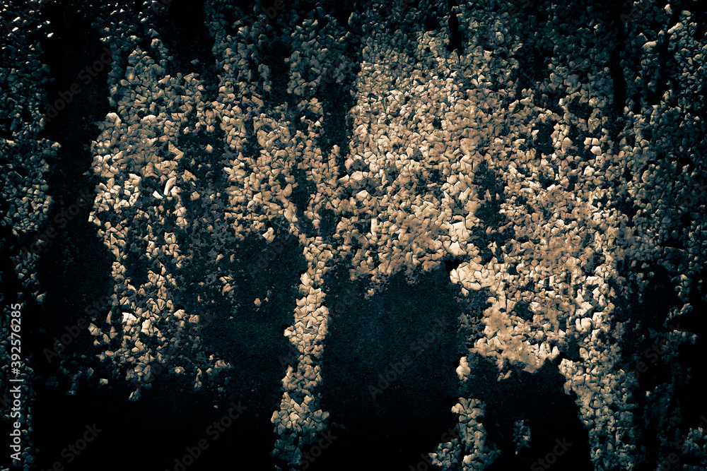 Abstract scary dark earthy color background with surface texture iron ...