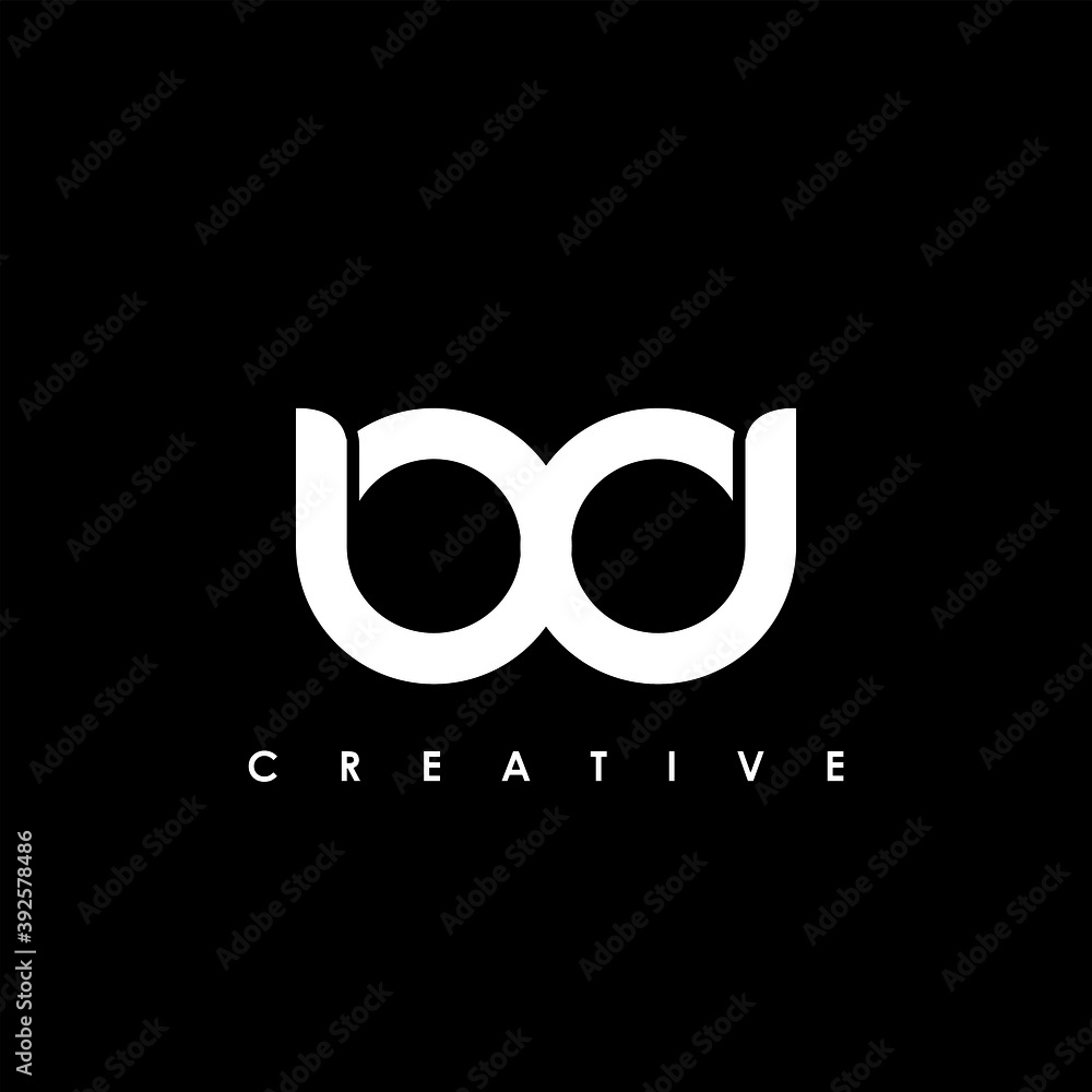 BD Letter Initial Logo Design Template Vector Illustration Stock Vector ...