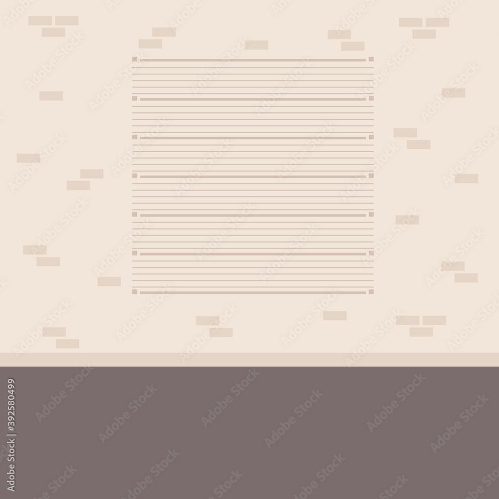 Height grid for mugshot flat color vector illustration. Place to ...