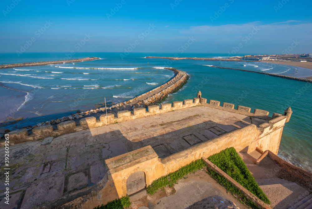 The Kasbah of the Udayas ( Oudayas ) ancient fortress in Rabat in ...