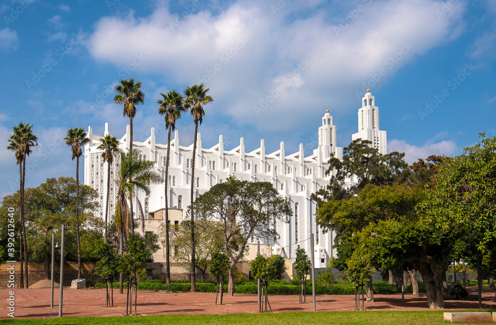 The former Catholic Church of the Sacred Heart of Jesus in Casablanca ...