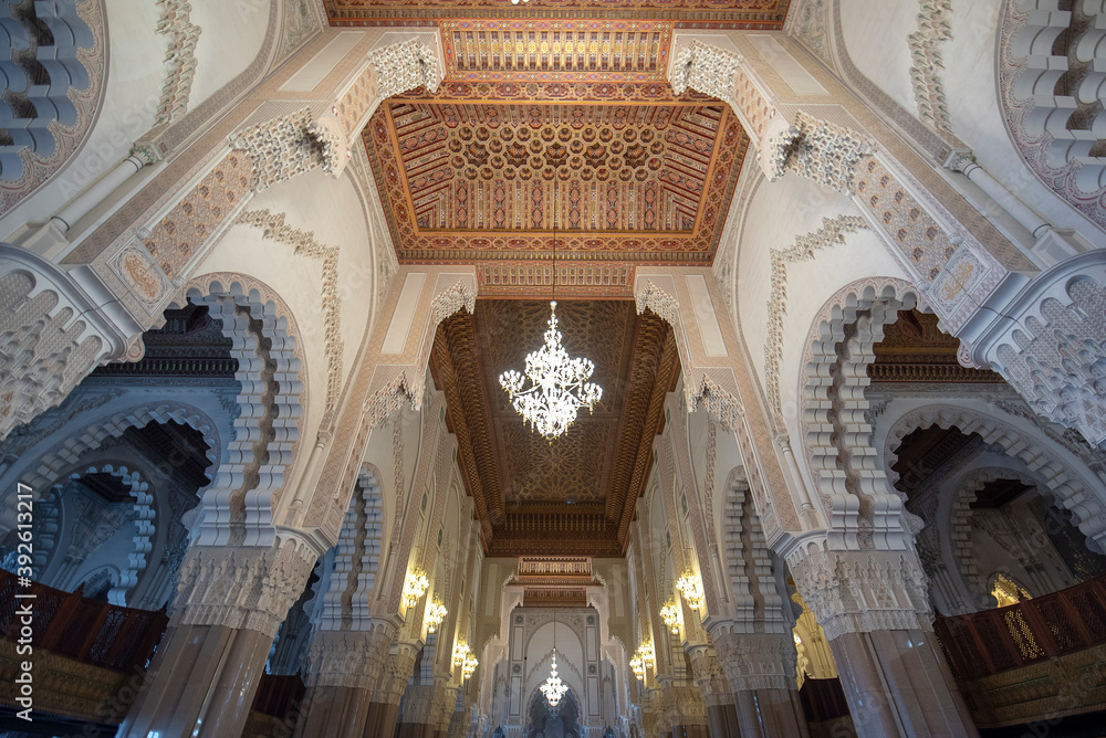 Casablanca, Morocco - November 18, 2018: Inside Hassan II Mosque ...