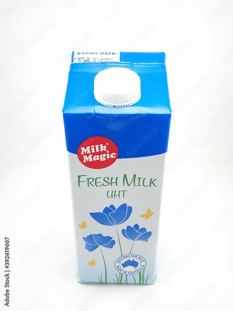 Milk magic uht fresh milk in Manila, Philippines Stock-Foto | Adobe Stock