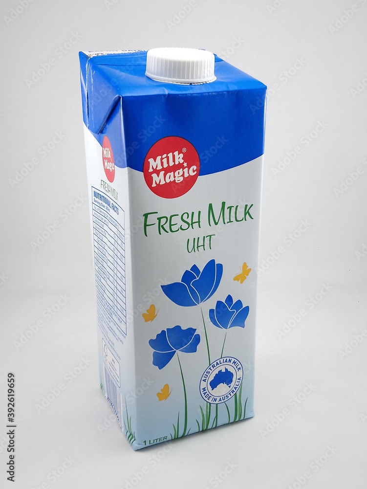 Milk magic uht fresh milk in Manila, Philippines Stock Photo | Adobe Stock