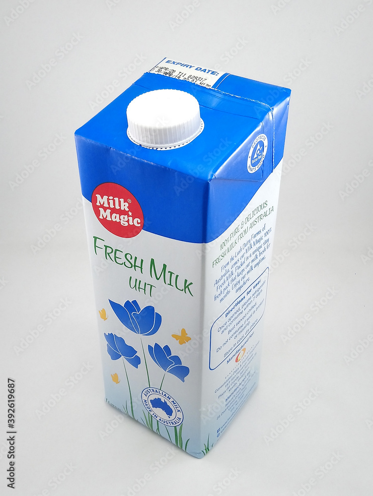 Milk magic uht fresh milk in Manila, Philippines Stock Photo | Adobe Stock