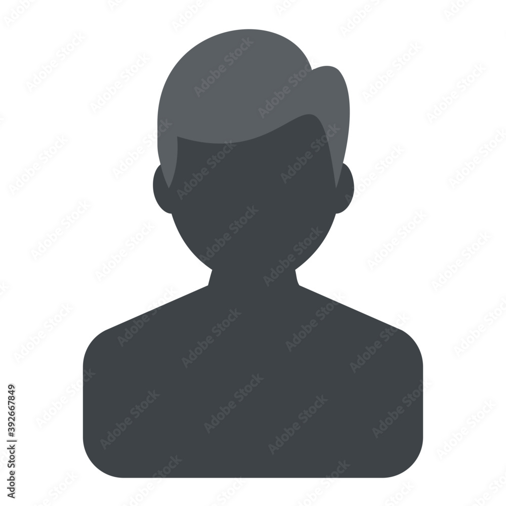 Silhouette showing the concept of user of profile picture Stock Vector ...