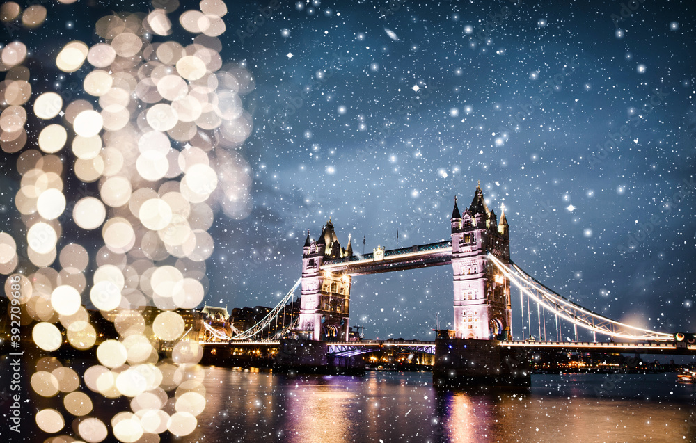 Tower Bridge At Christmas