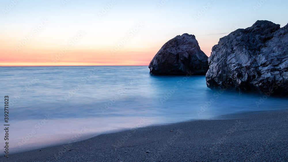 Sunset Photo Of Beautiful Kathisma Beach Lefkada Ionian Islands