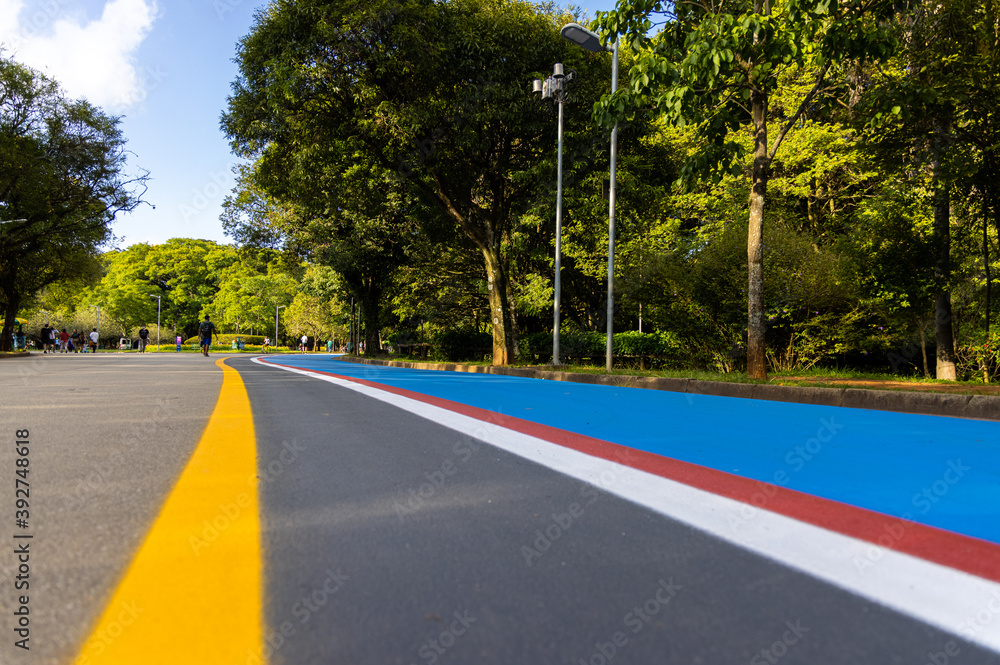 Nova pista de corrida e caminhada do parque Ibirapuera. Pista de ... Nova pista de corrida e caminhada do parque Ibirapuera. Pista de ...