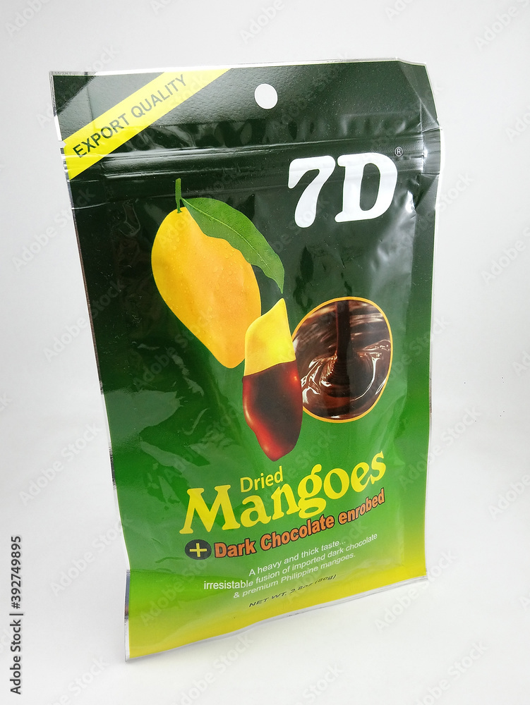 7D dried mangoes plus dark chocolate enrobed coating in Manila ...