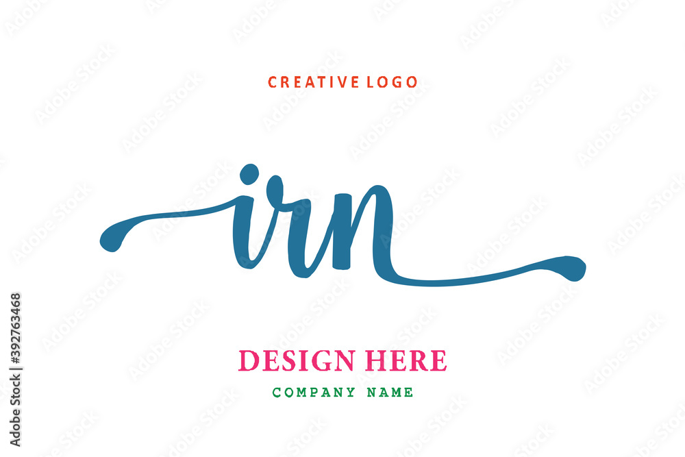 IRN lettering logo is simple, easy to understand and authoritative ...