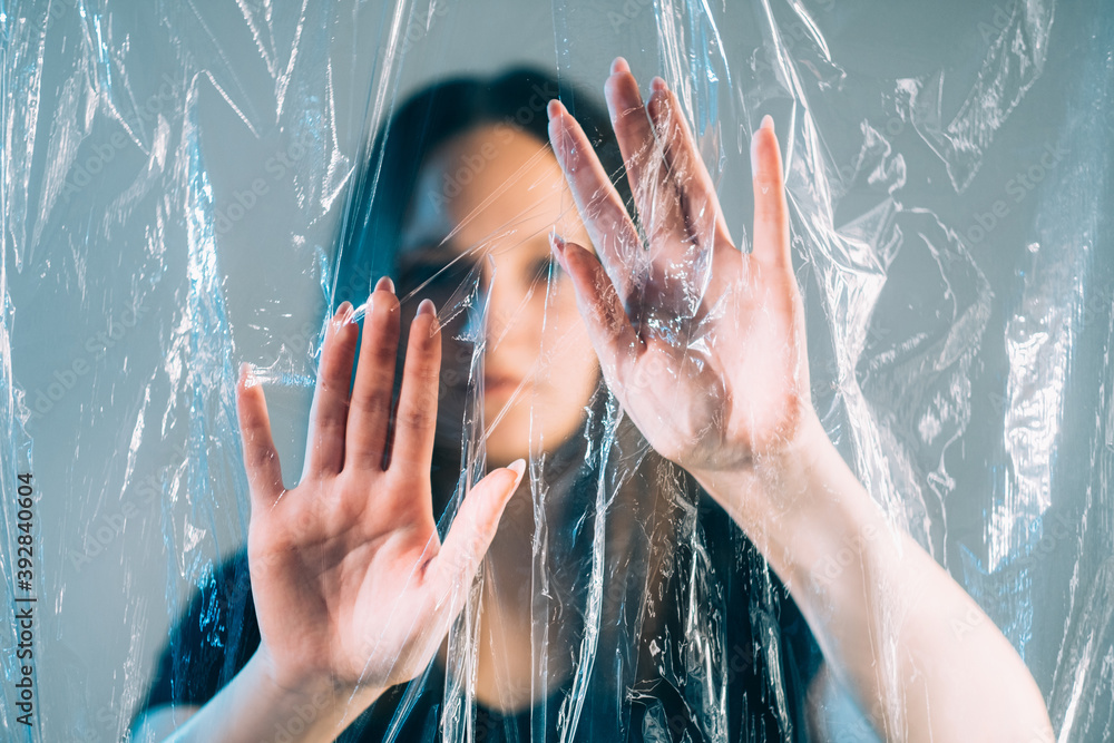 Plastic pollution. Nature conservation. Environmental protection. Save ...