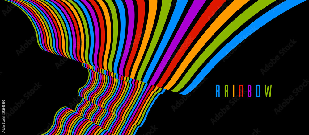 Geometric backgrounds with minimal parallel 3D lines vector abstract ...