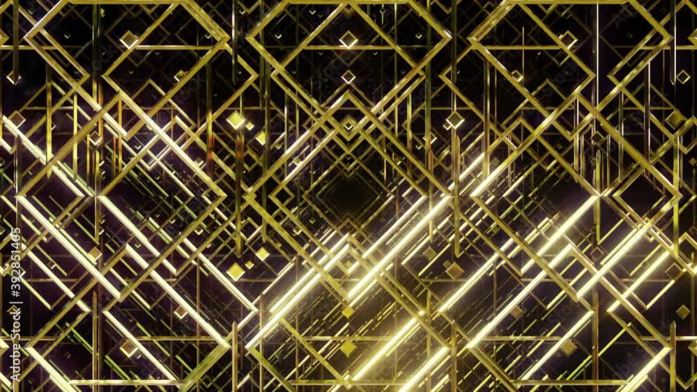 Stockvideo Golden Line For Art Deco is motion footage for festival ...