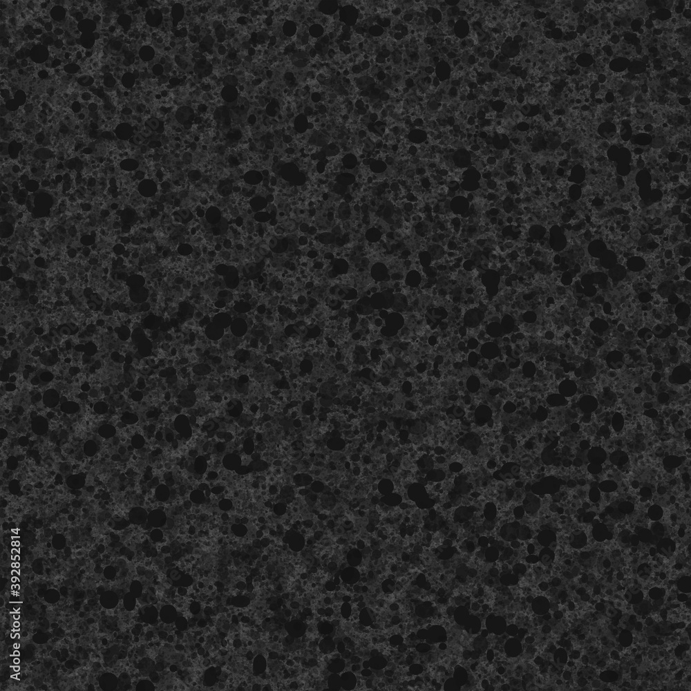 Black terrazzo flooring texture. Abstract pattern of dark mosaic floor ...