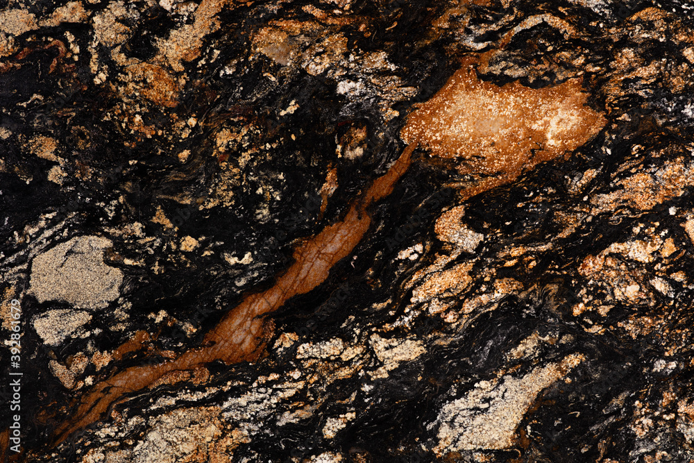 Black Sedna - natural polished granite stone slab, texture for perfect ...