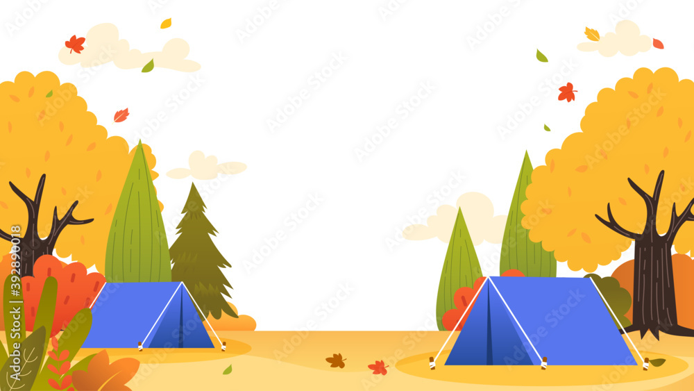 Camping Background Clipart