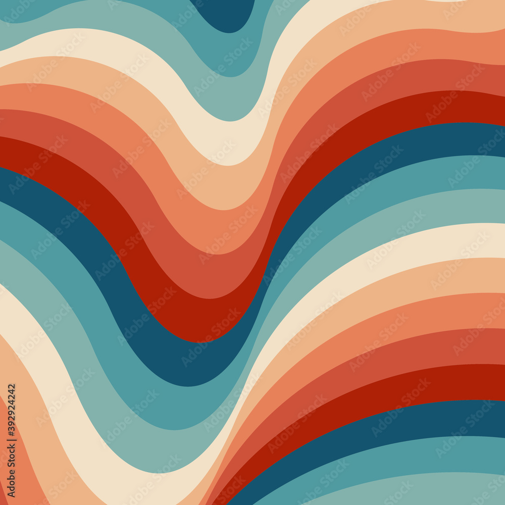 Retrowave 80s art retro rainbow vector illustration background Stock ...