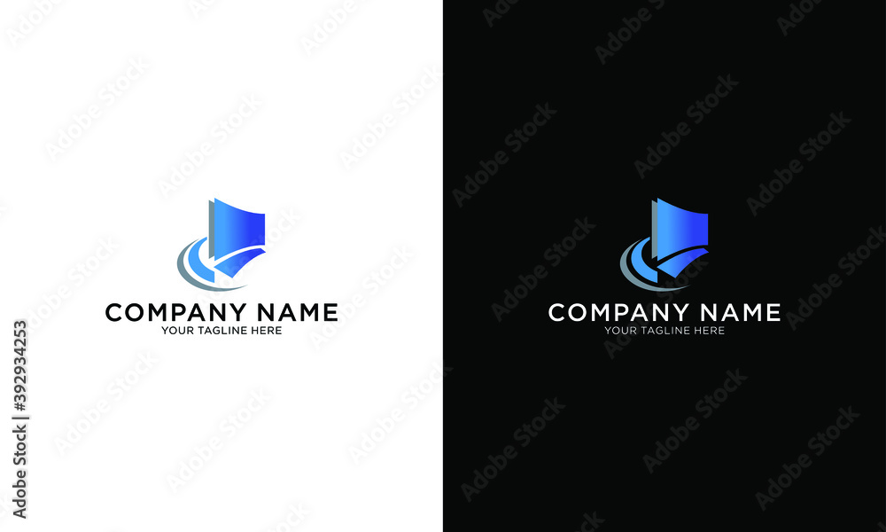 Programming code and computer monitor logo template. Coding school ...