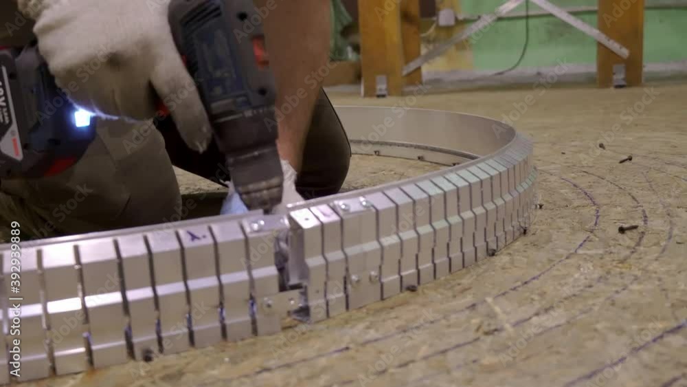 Aluminum profile with slits. Profile for multi-level stretch ceilings ...