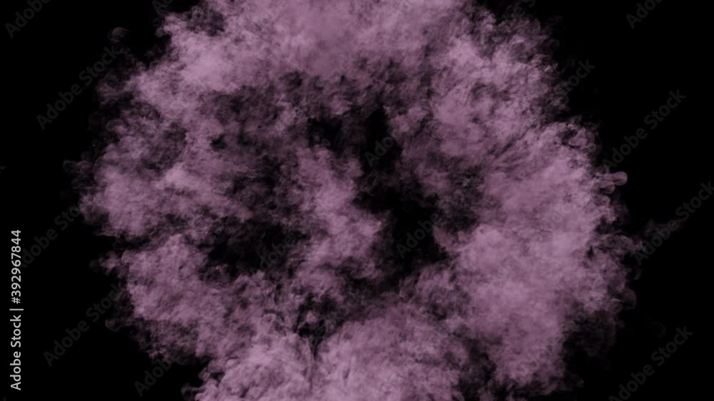 Vidéo Stock A powerful chemical explosion with a lot of colored smoke ...