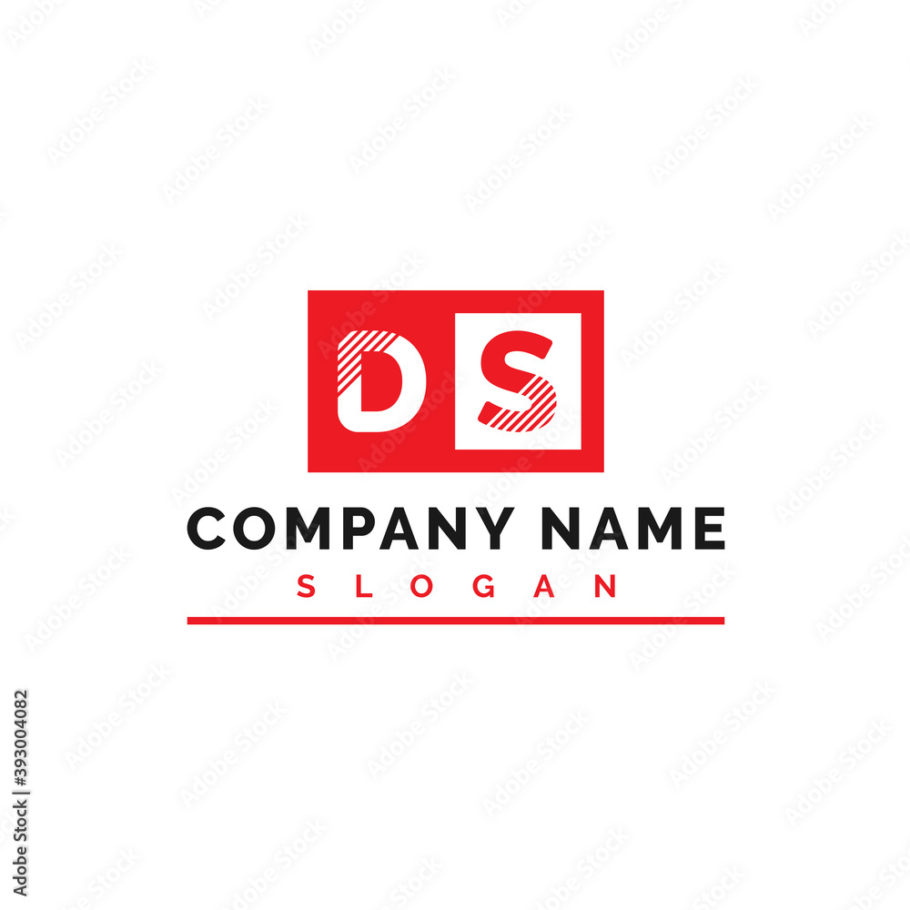 DS Logo Design. DS Letter Logo Vector Illustration - Vector Stock ...