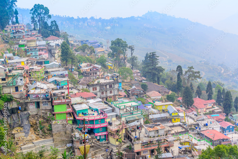 Beautiful Kalimpong City on the way to Darjeeling in Darjeeling, India ...