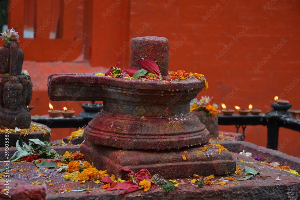 'Shiva linga' symbol of Hindu God Shiva. Stock Photo | Adobe Stock